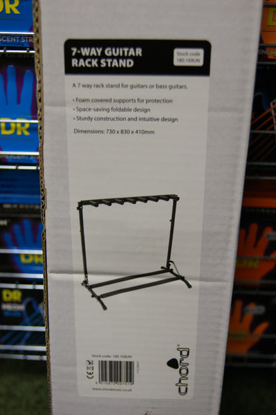 Chord 7 guitar rack stand in black | STARGOAT GUITARS