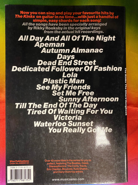 The Kinks chord songbook 16 hits for guitar and vocals | STARGOAT GUITARS