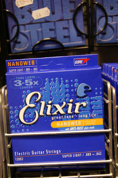 Elixir Nanoweb 12002 light 9-42 electric guitar strings | STARGOAT GUITARS
