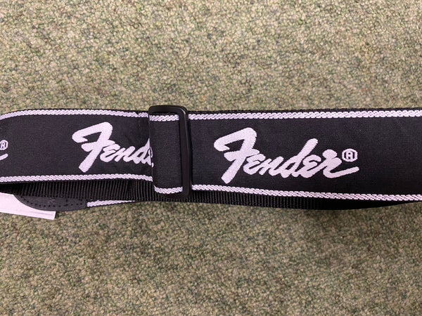 Fender guitar strap 2" black with cord | STARGOAT GUITARS